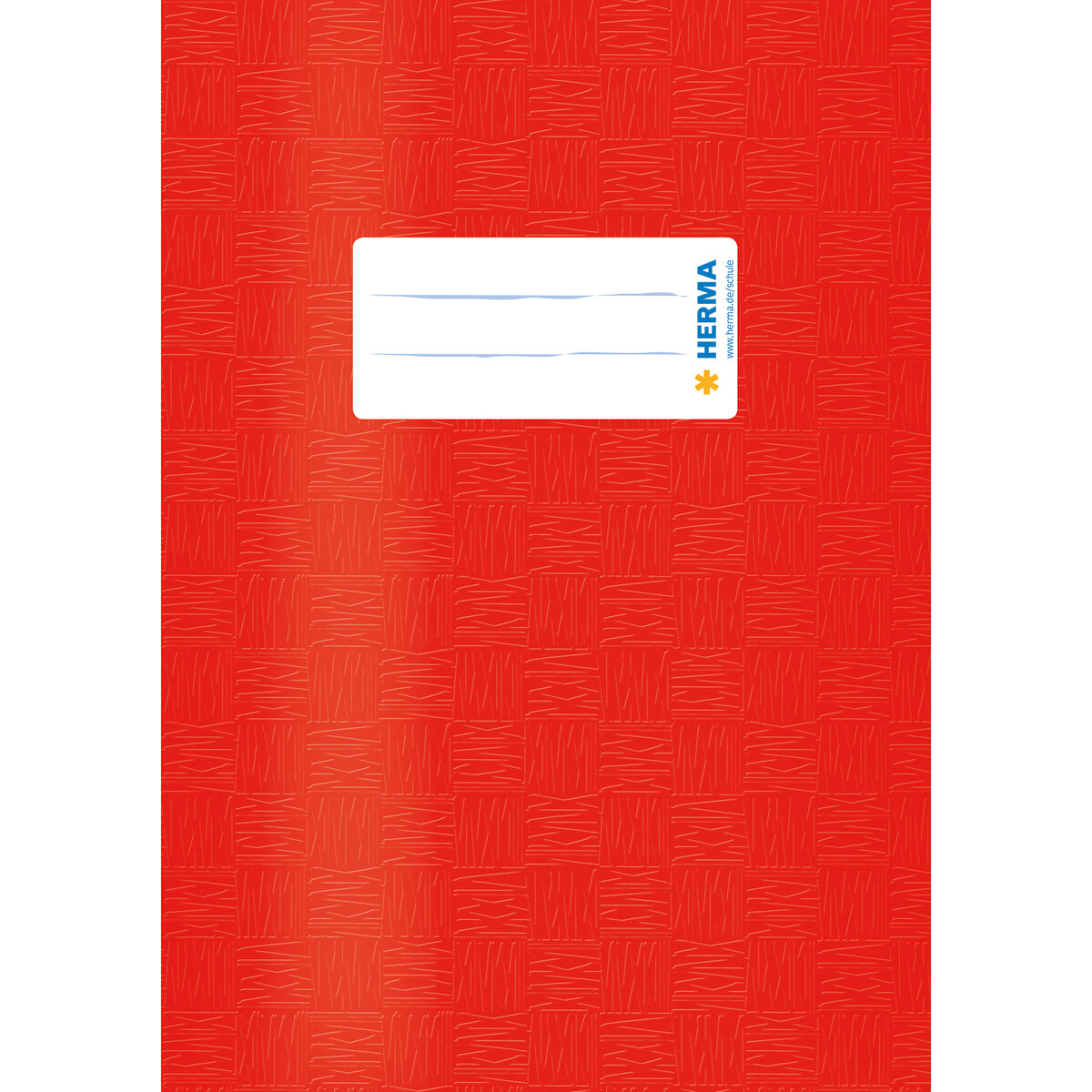 Exercise book cover PP A5 red opaque-7422